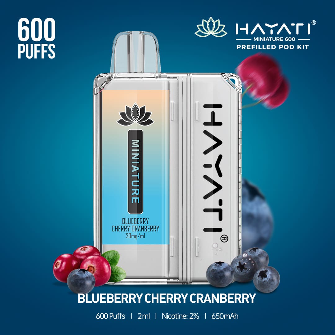 Hayati® Miniature Prefilled Pod System 600 Puffs Hayati® Miniature Prefilled Pod System 600 Puffs