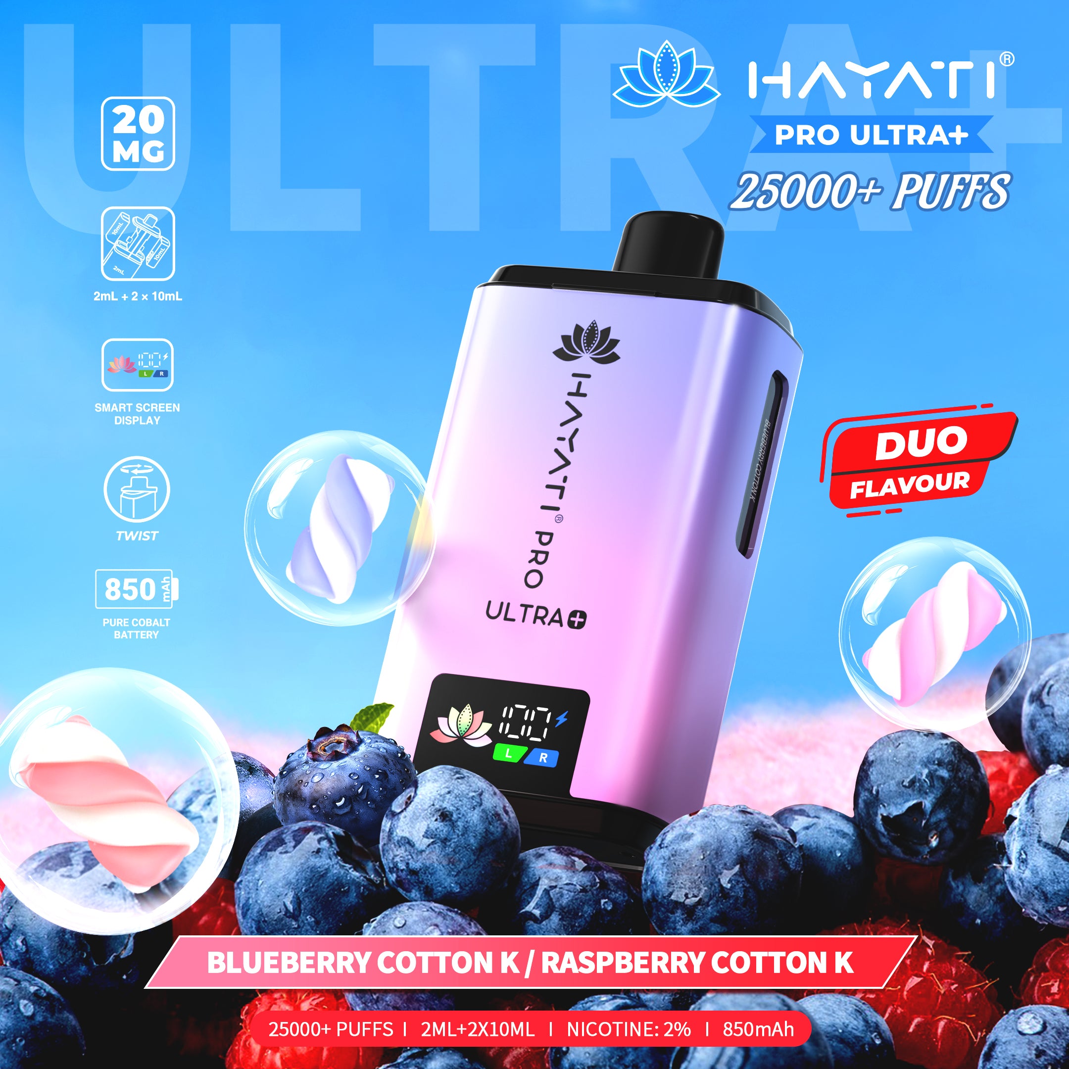 Hayati® Pro Ultra+ 25000 Puffs