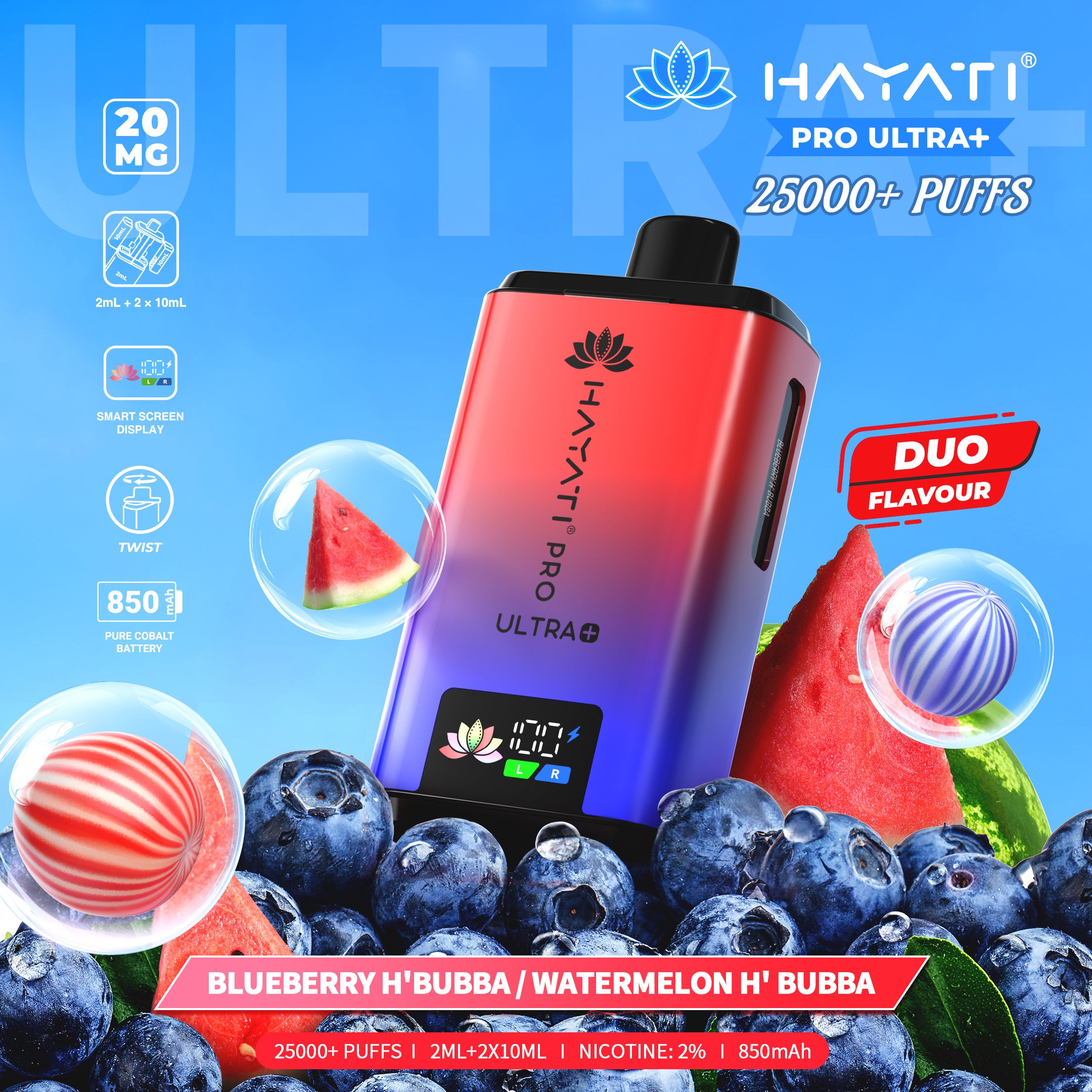 Hayati® Pro Ultra+ 25000 Puffs