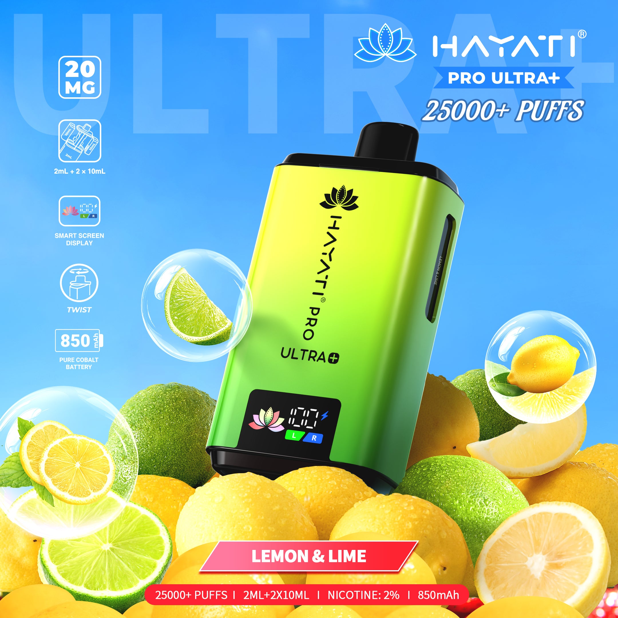 Hayati® Pro Ultra+ 25000 Puffs