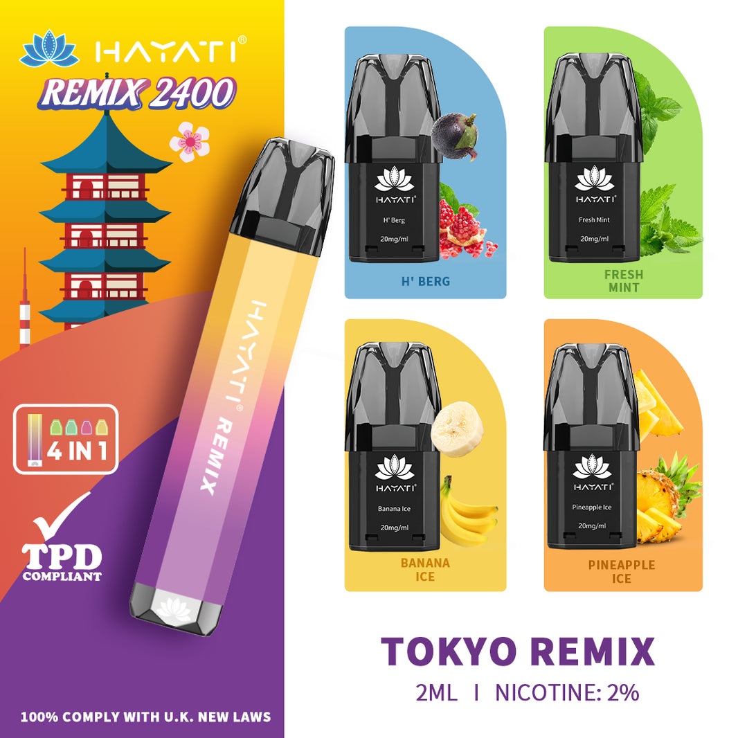 Hayati® Remix Prefilled Pod System 2400 Puffs
